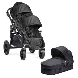 Vogn, City Select inkl. bassinet og søskensete, BabyJogger, Sort