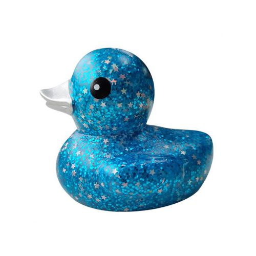 Badeand m/glitter, Magni, Blå