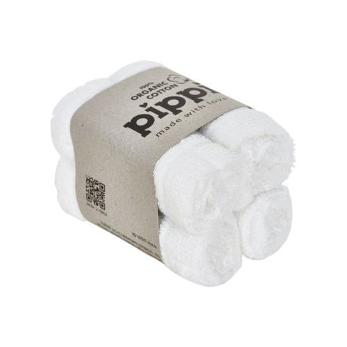 Vaskeklut, Pippi, White , 4pk
