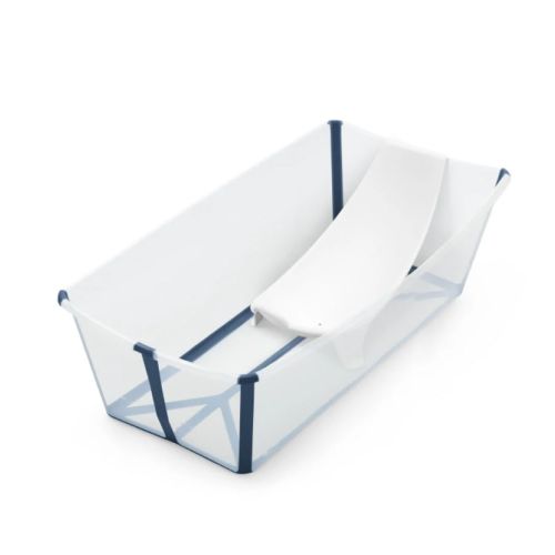 Sammenleggbart Badekar, Flexi Bath® X-Large, Stokke®, Transparent Blue