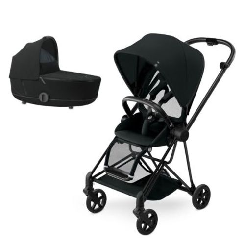 Komplett vogn, Cybex, Mios, Deep Black Ink. Liggedel